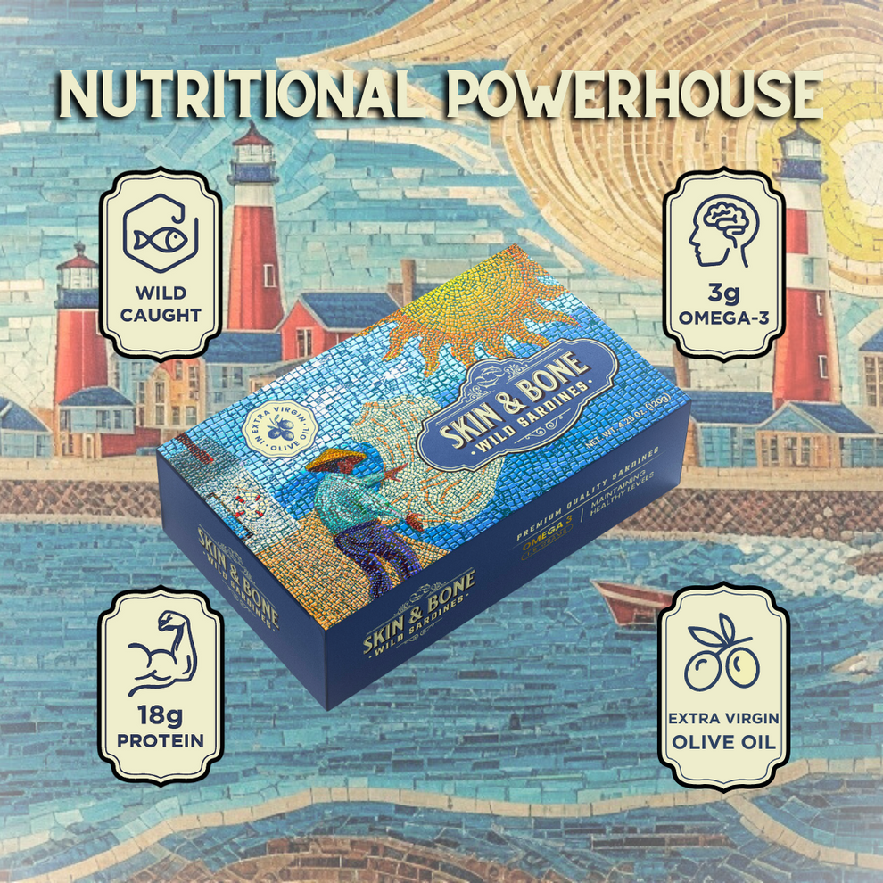 Skin And Bone Premium Wild Caught Sardines in Extra Virgin Olive Oil ...