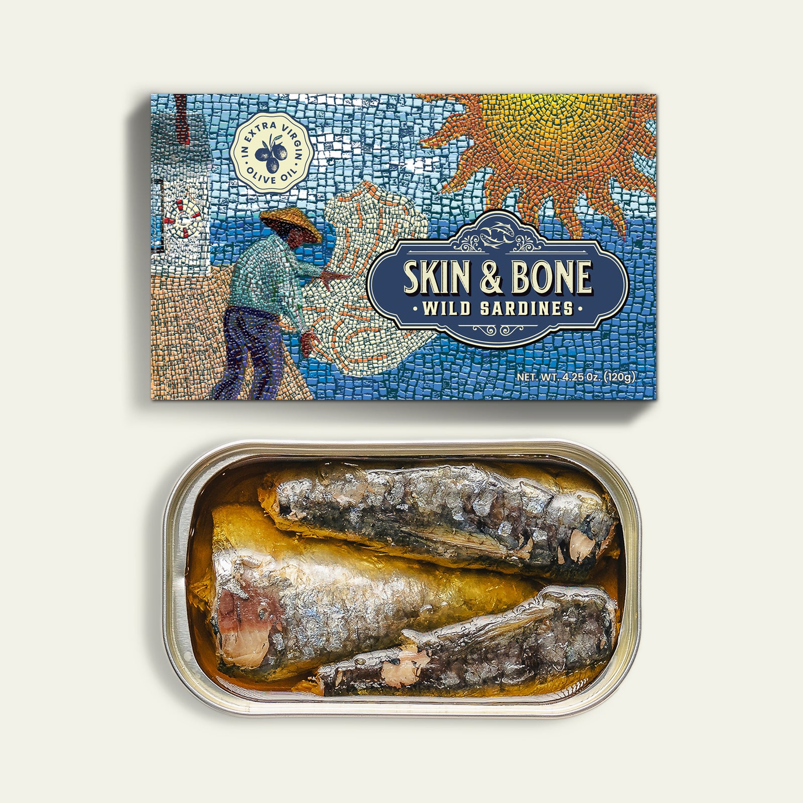 Skin And Bone Premium Wild Caught Sardines in Extra Virgin Olive Oil ...